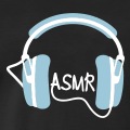 T-shirt ASMR avec casque audio et le sigle asmr manuscrit